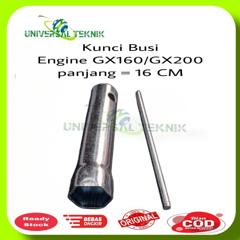 Jual Kunci busi mesin engine penggerak GX160/GX-200 (16 CM) | Shopee ...