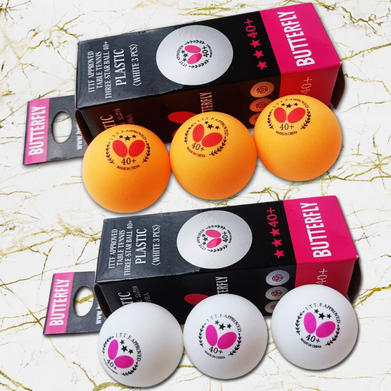 Jual Bola Ping Pong Tenis Meja Butterfly isi 3 Pcs | Shopee Indonesia
