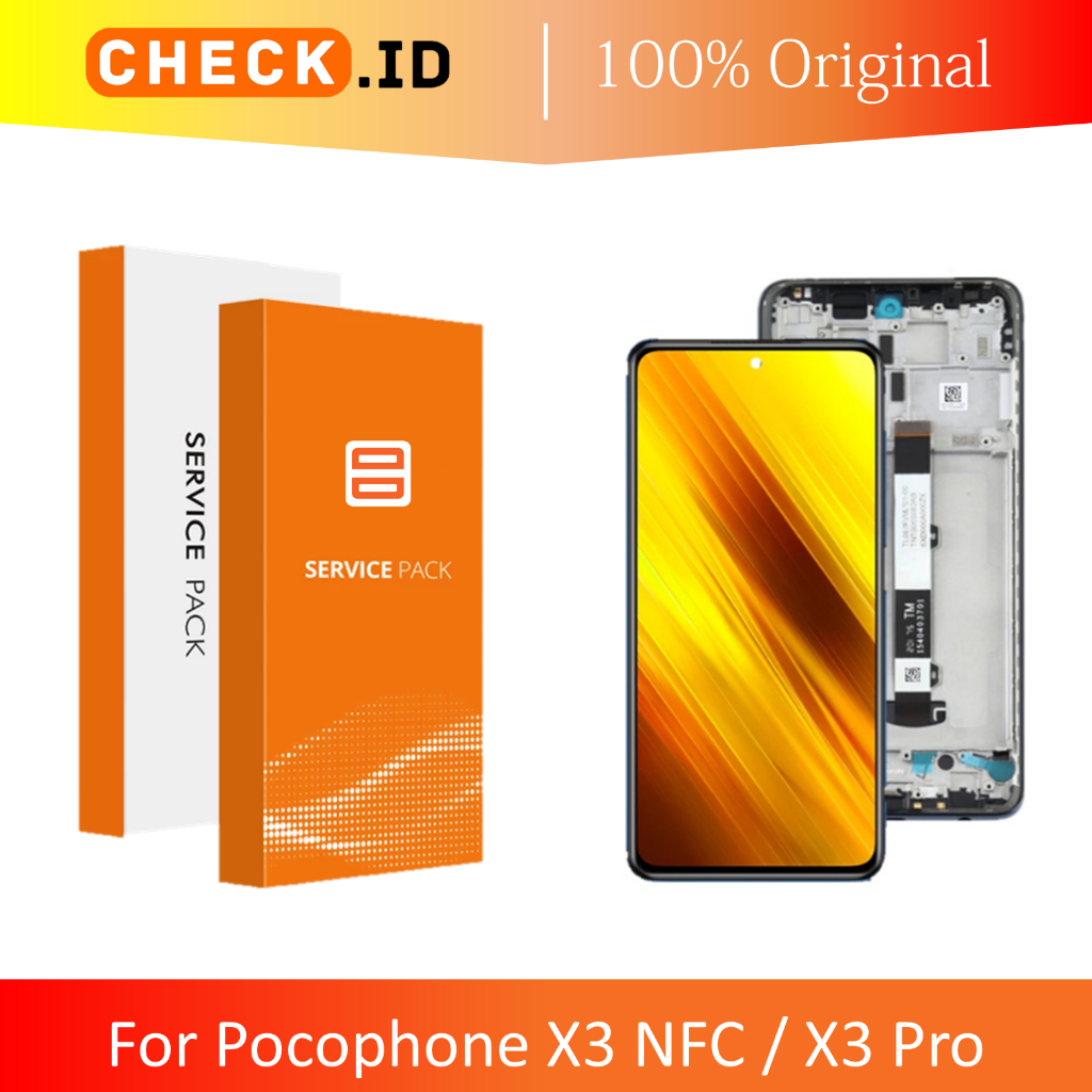 Jual [ CHECK.ID ] LCD + FRAME POCO X3 NFC / X3 PRO - LAYAR POCOPHONE X3 ...