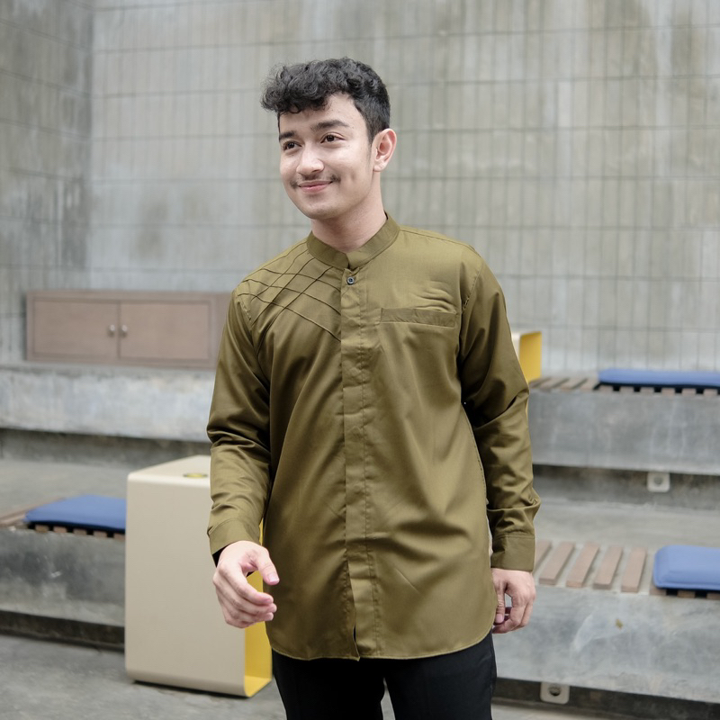 Jual Baju Koko Elrumi premium Motif simpel seragam hadroh Terbaru Pusat ...