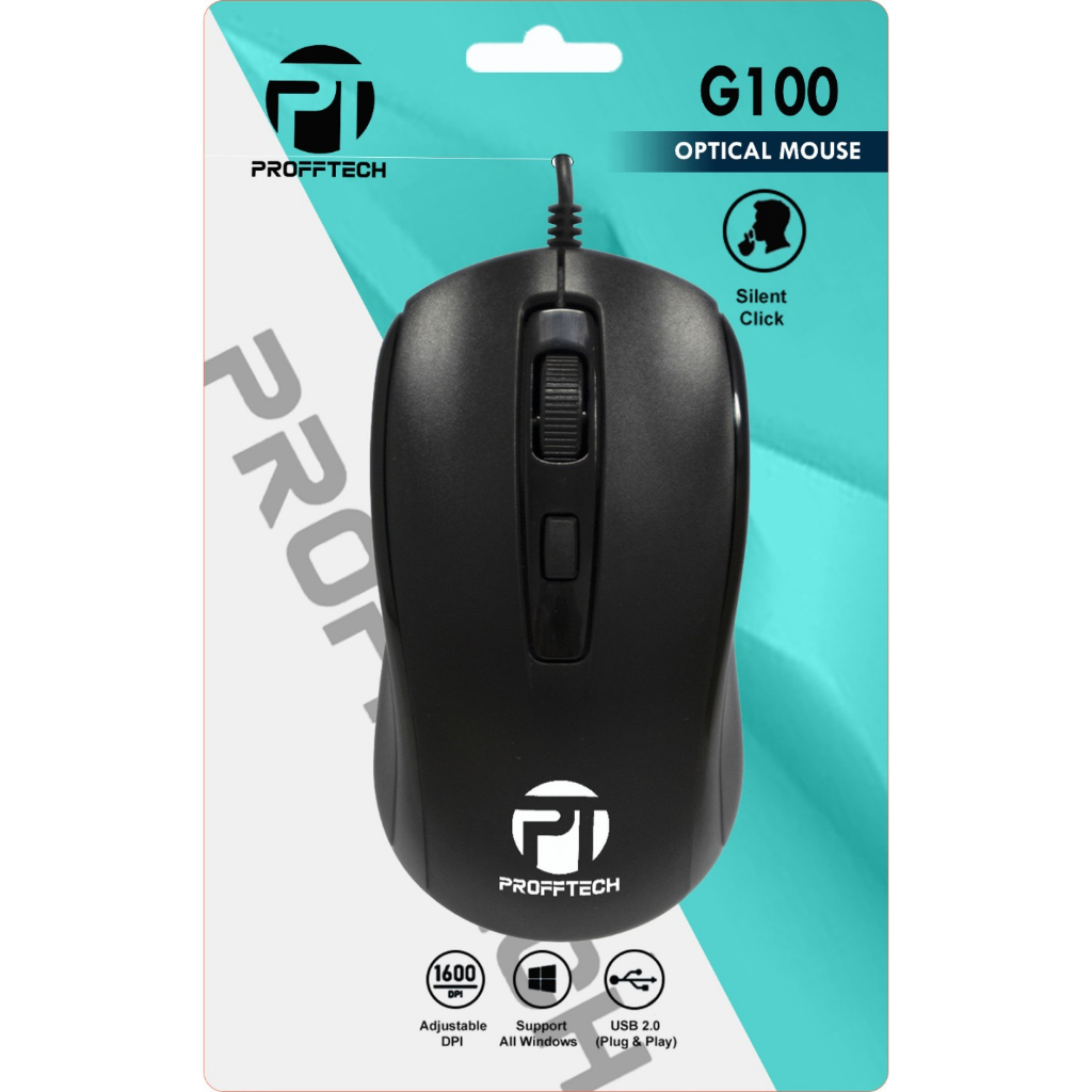 Jual Mouse Kabel / Wired Optical. (Silent Klick) Original ProffTech ...