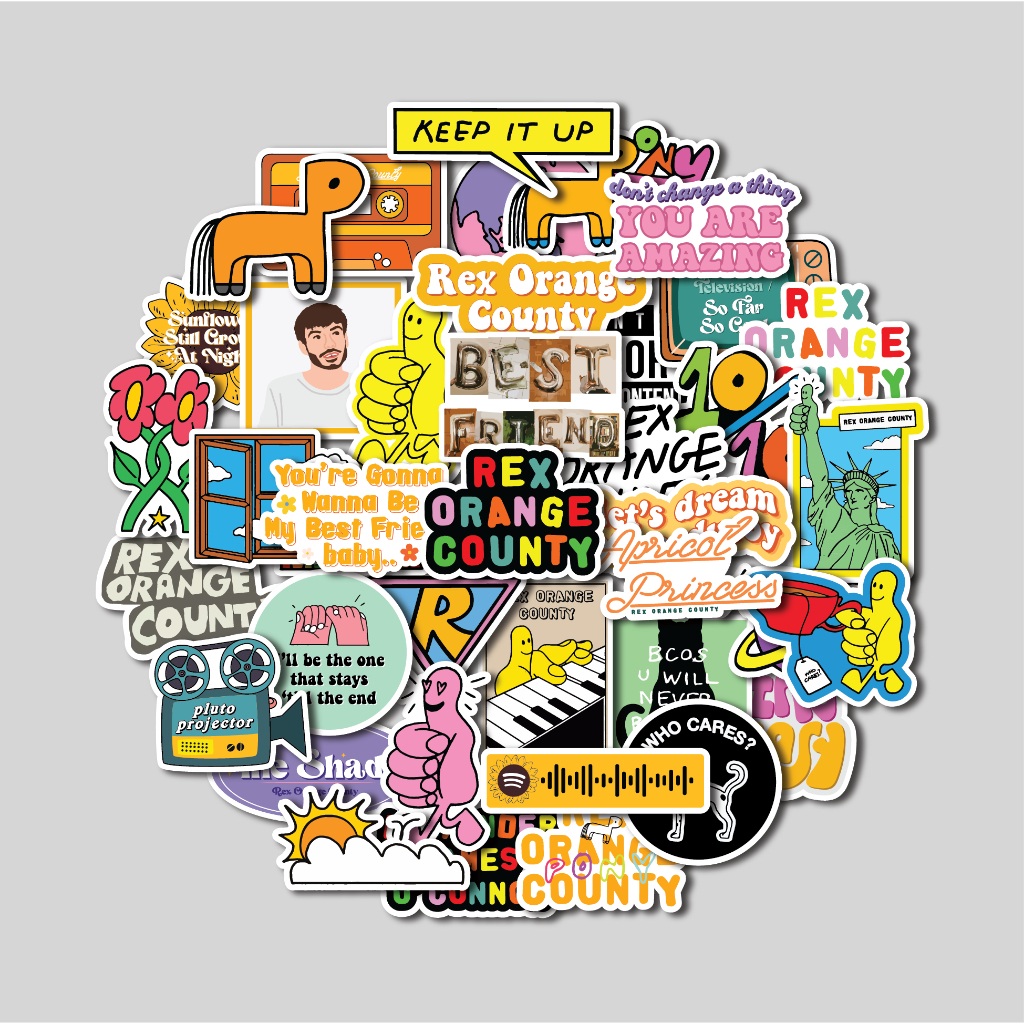 Jual STICKER PACK REX ORANGE COUNTY | STICKER TUMBLER | STIKER LAPTOP ...
