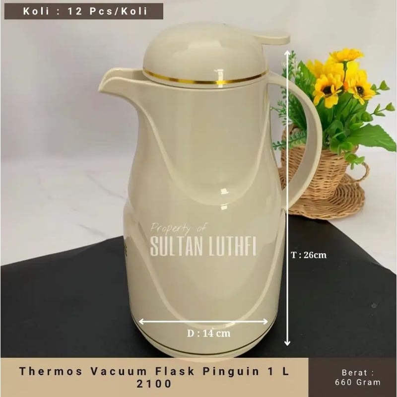 Jual teko termos pinguin QME ukuran 1 & 1,3 liter | Shopee Indonesia