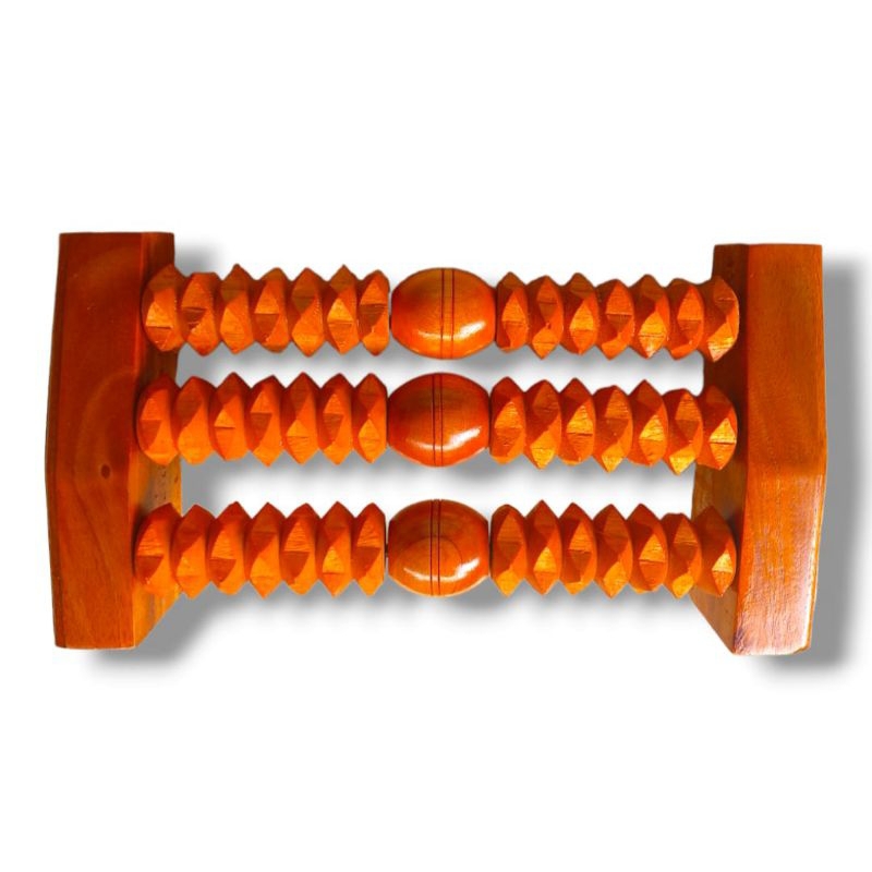 Jual Alat Refleksi Terapi Kaki 3 Rol Bahan Kayu Mahoni | Shopee Indonesia