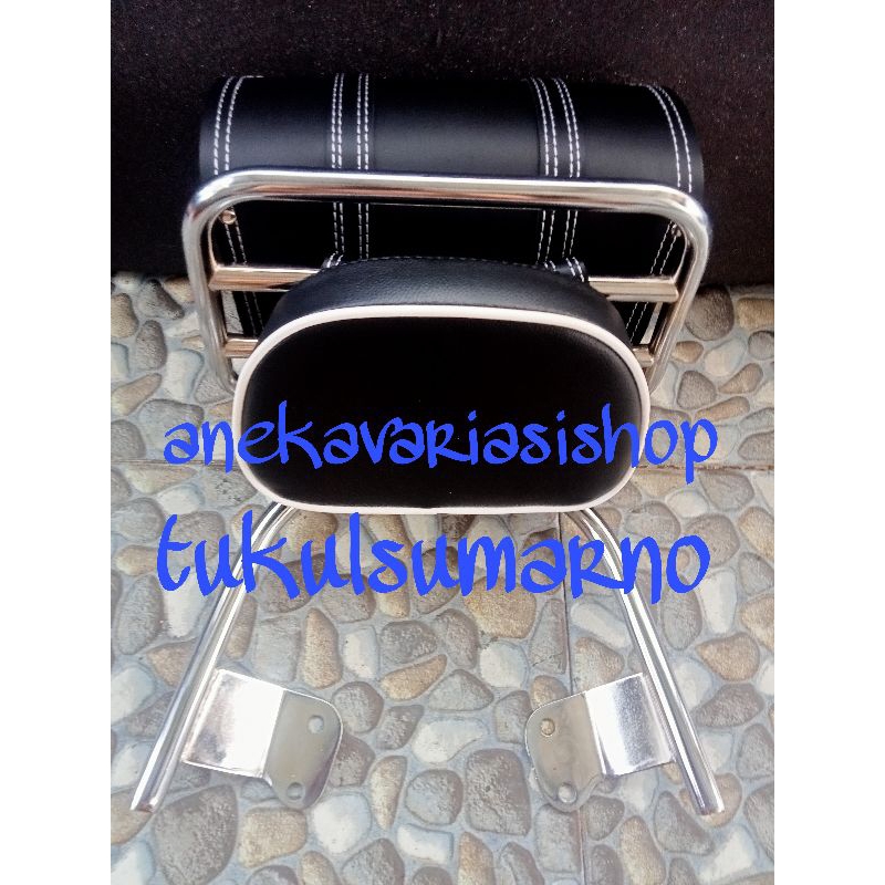 Jual Back Rack + bantalan belakang + side bag Yamaha Fazzio , Grand ...