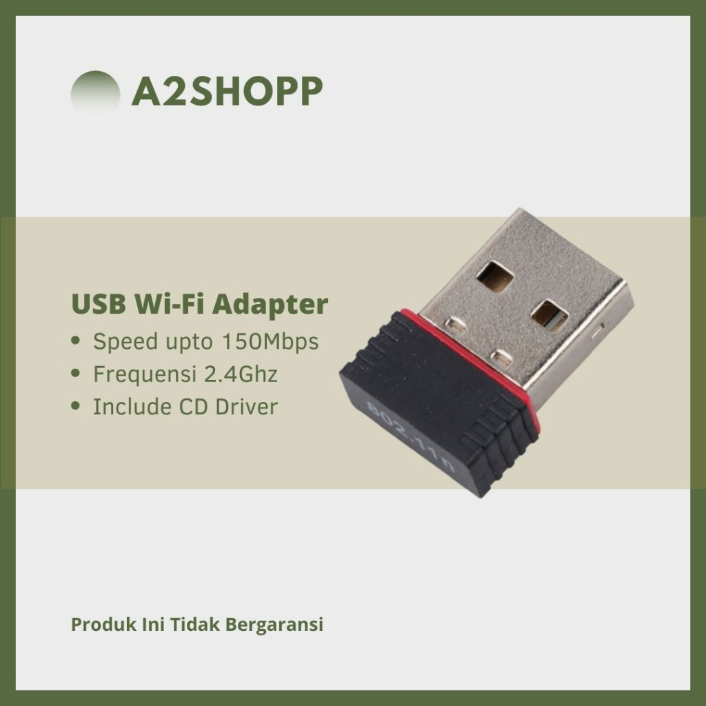 Jual Usb Wifi Wireless Adapter Network USB Wi-Fi Dongle 150Mbps | Shopee Indonesia