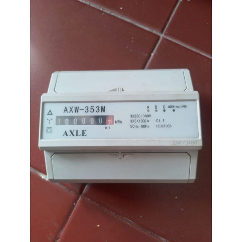 Jual kWh meter 3phasa AXLE digital 100A normal tipe 353m | Shopee Indonesia