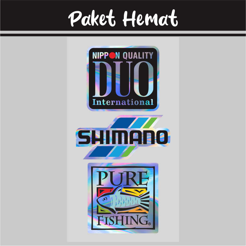 Jual Stiker Logo Pancing Brand Mancing Sticker Tackle Box Kotak Lure ...