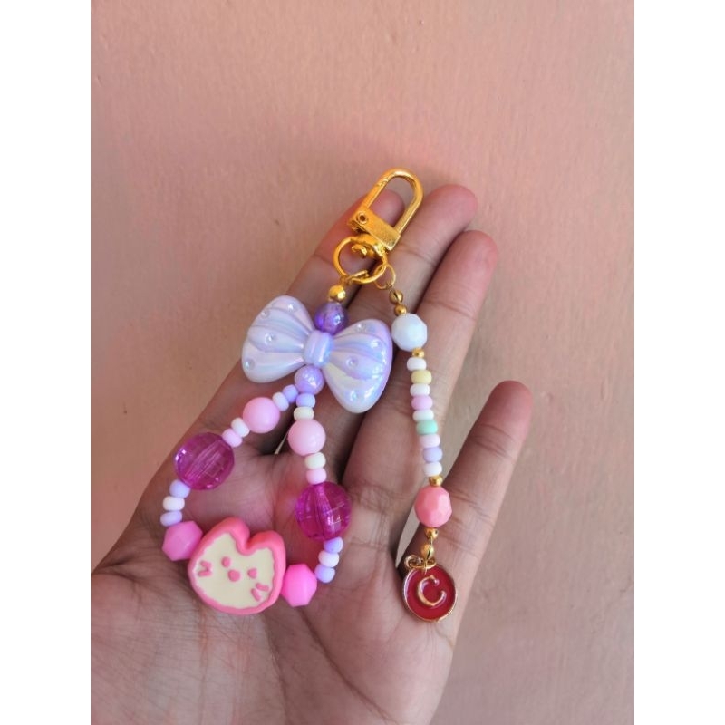 Jual Keychain Unik / gantungan kunci / Kaeychain warna pastel motif ...