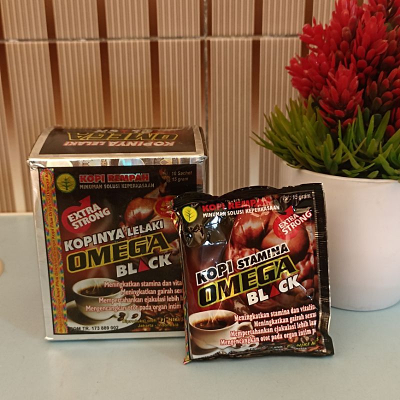 Jual KOPI REMPAH KOPI OMEGA BLACK (1 BOX ISI 10 SACHET) KOPI KUAT OBAT ...