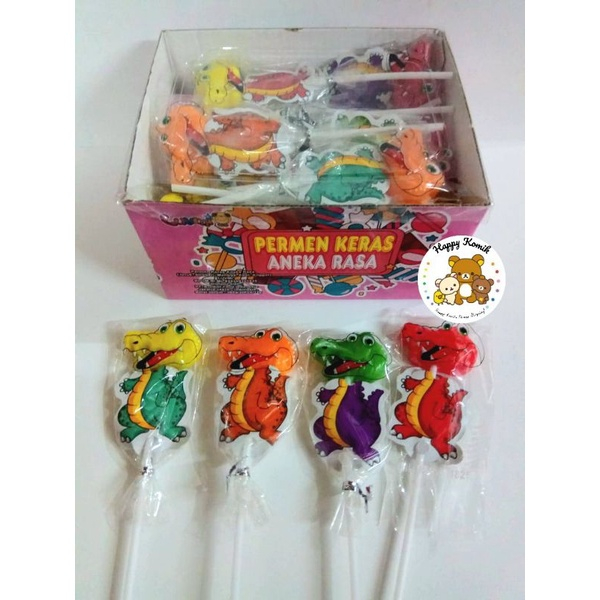 Jual Permen Cemilan Snack Loli Lolipop Buaya Darat Crocodile Rasa Buah ...