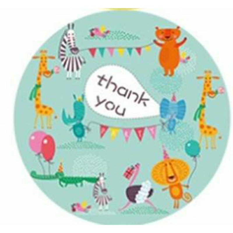Jual (100 pcs) Sticker Thank You /stiker terima kasih part 2 | Shopee ...