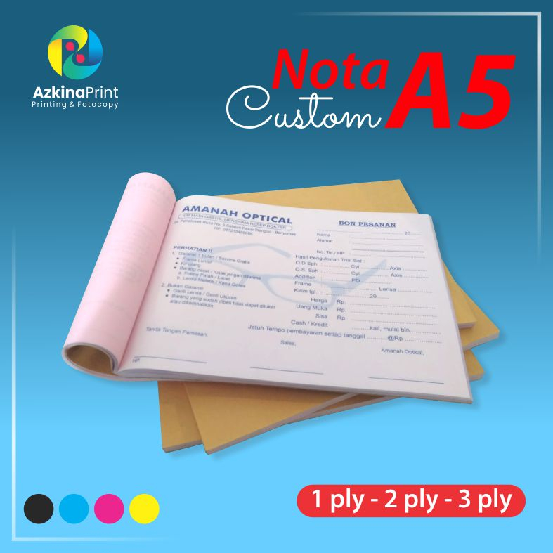 Jual Nota Bon, Invoice, Surat Jalan, Tanda Terima, Custom desain ukuran ...
