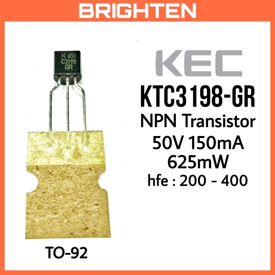 Jual KEC KTC3198-GR NPN Transistor 50V 150mA C3198 | Shopee Indonesia