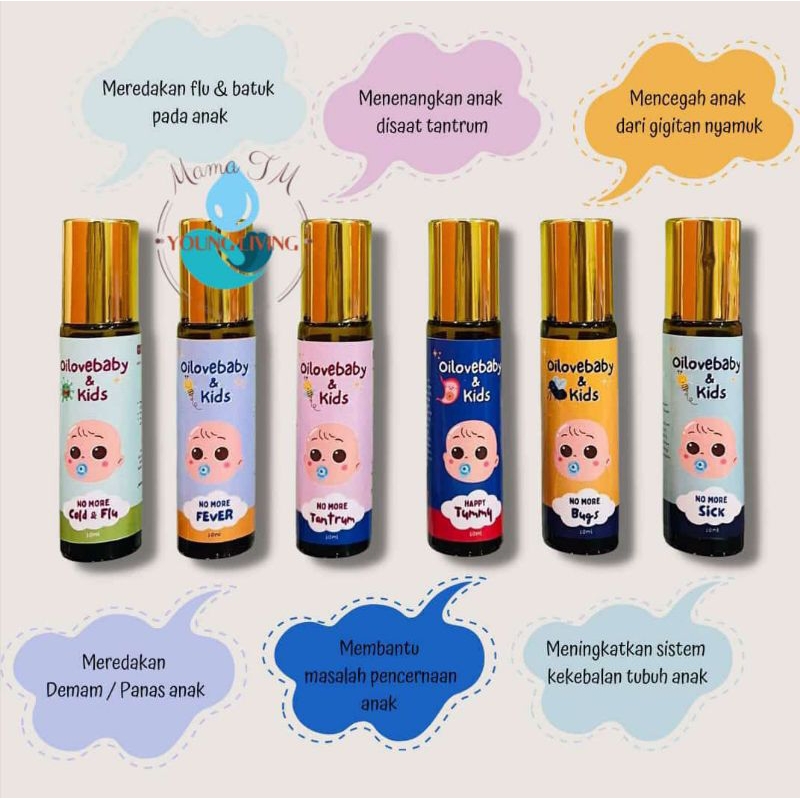 Jual OILOVE BABY KIDS OBIE ESSENTIAL OIL ANAK DAN BAYI BATUK PILEK, PENCERNAAN HAPPY TUMMY ...