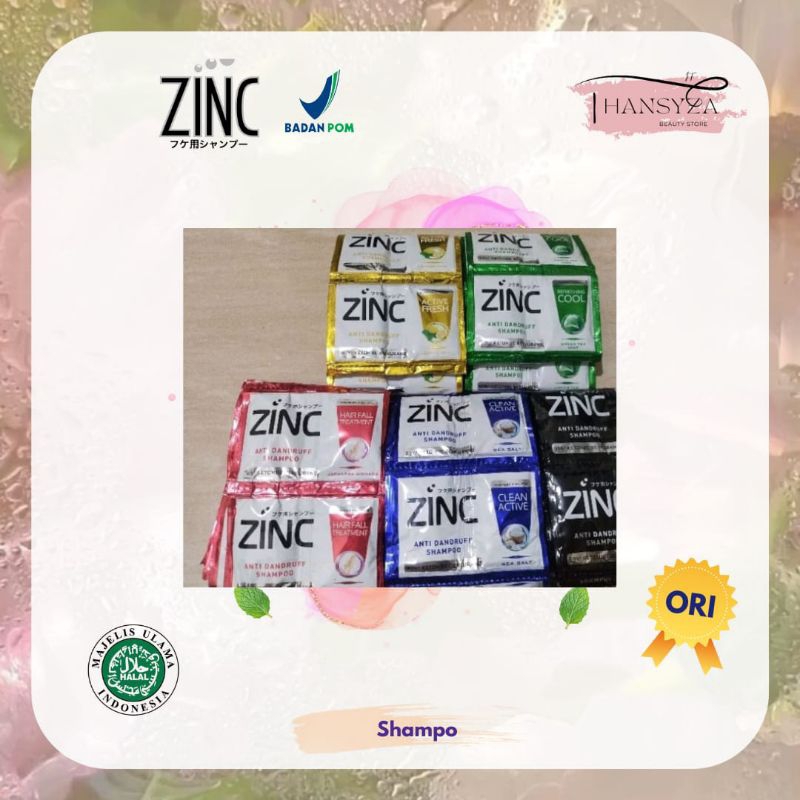 Jual zinc shampo Sachet 1 renceng 12 pcs | Shopee Indonesia