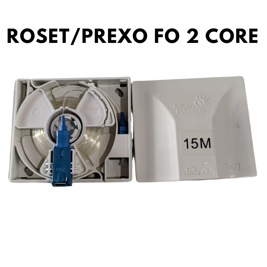 Jual Roset Prexo/Prekso Fiber Optik Kabel Indoor Transparan | Shopee ...