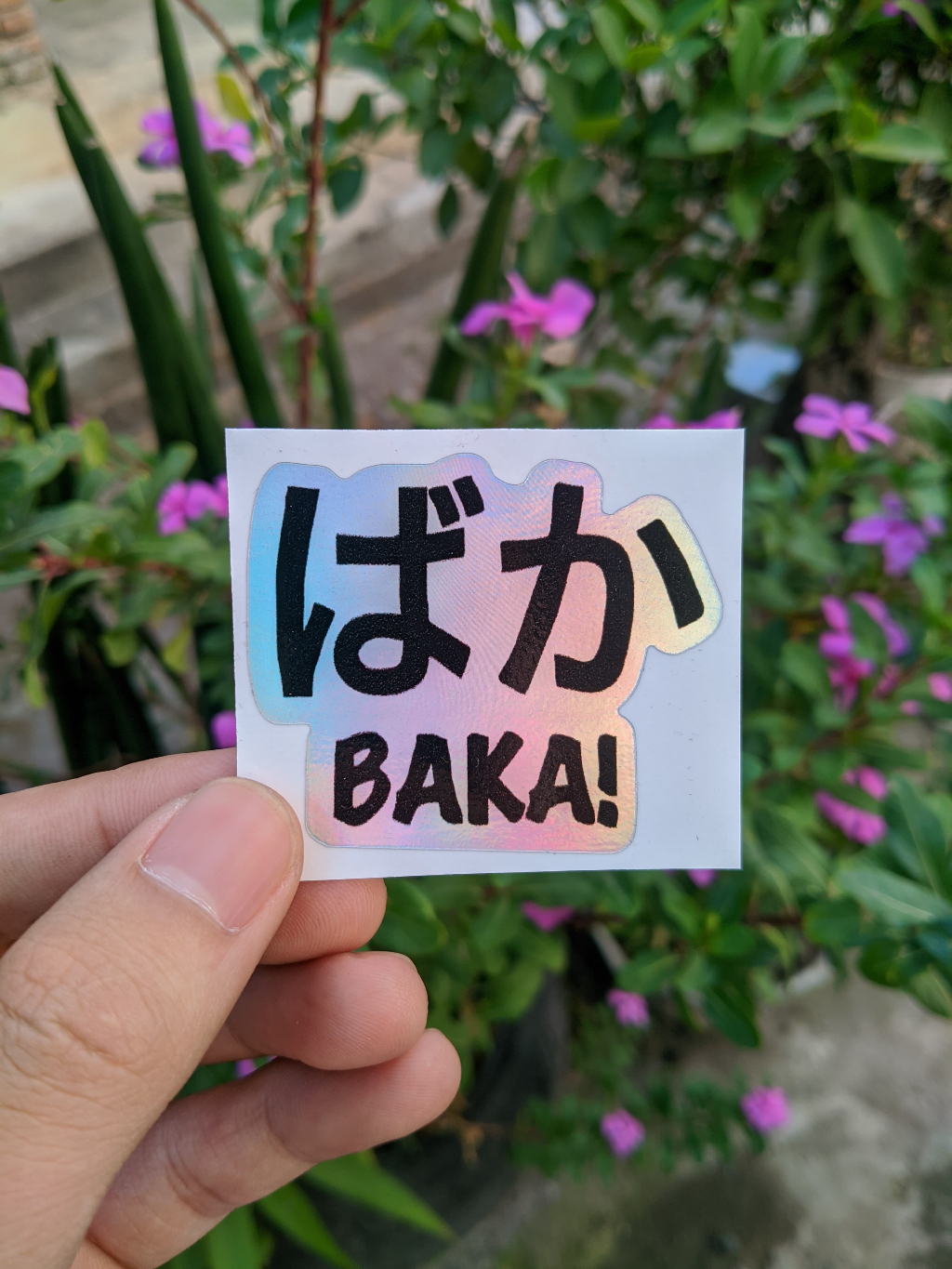 Jual Sticker Hologram Baka Sticker case hp & Laptop ukuran 5,5 cm ...