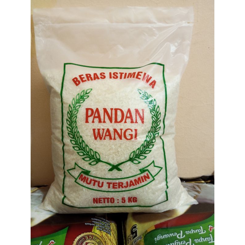 Jual Beras pandan wangi premium super si bersih 5kg | Shopee Indonesia