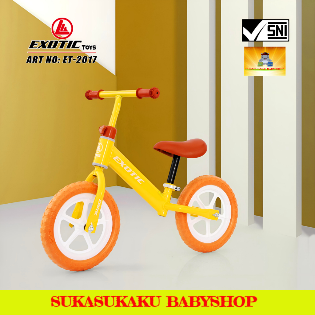 Jual Sepeda Anak Balance bike Push Bike Tanpa Pedal EXOTIC ET 2017 ...