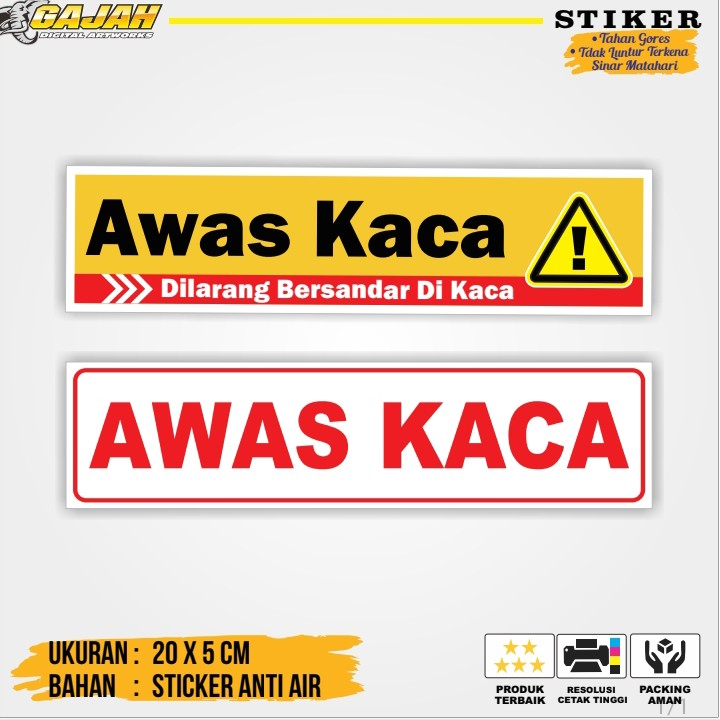 Jual Stiker Awas Kaca | Shopee Indonesia