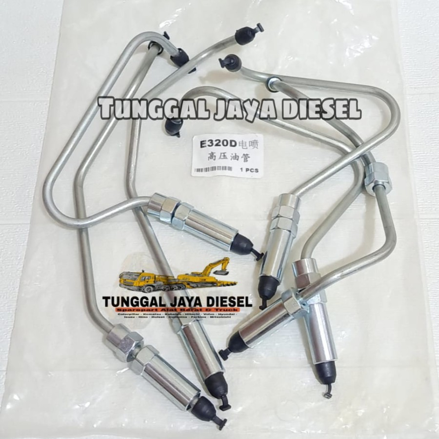 Jual Pipa Nozzle Injector 320D 320 D Engine C6.4 Pipa Injektor 1set ...