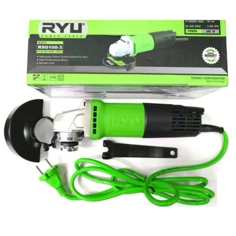 Jual RYU RSG100-3 Mesin Gerinda Gurinda Angle Grinder 4 Inch | Shopee ...
