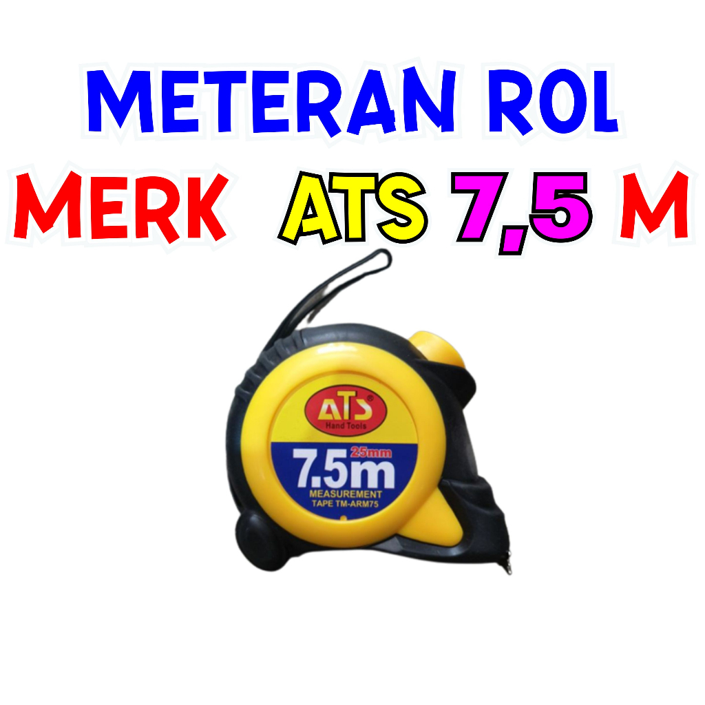 Jual Meteran Rol ATS 7,5 m | Shopee Indonesia