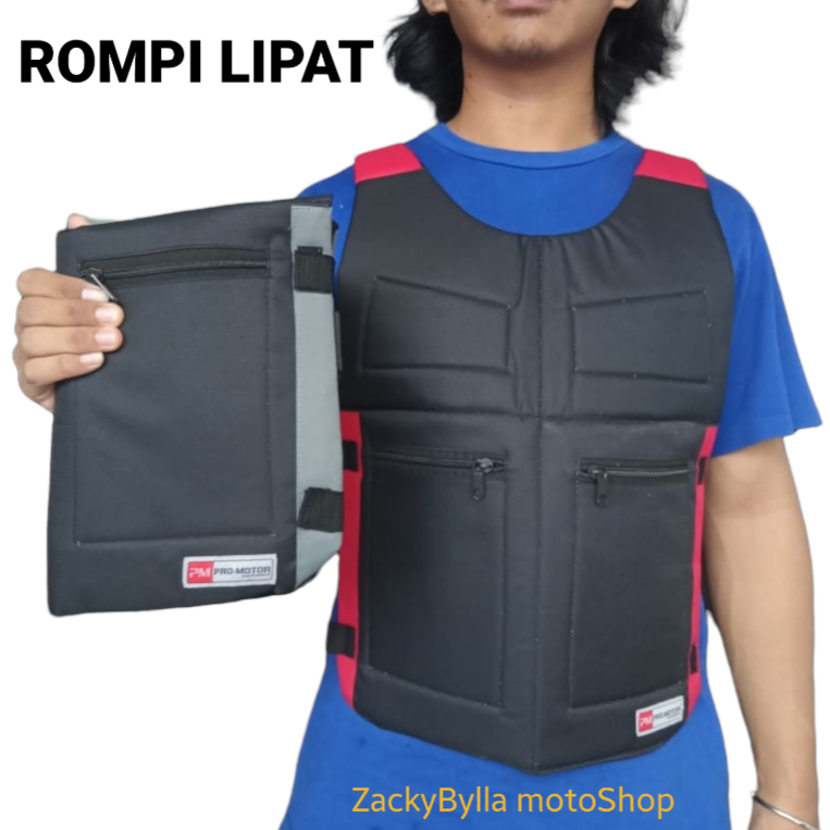 Jual Rompi Motor Pelindung Dada Bikers Lipat Smart Vest Promotor Pro ...
