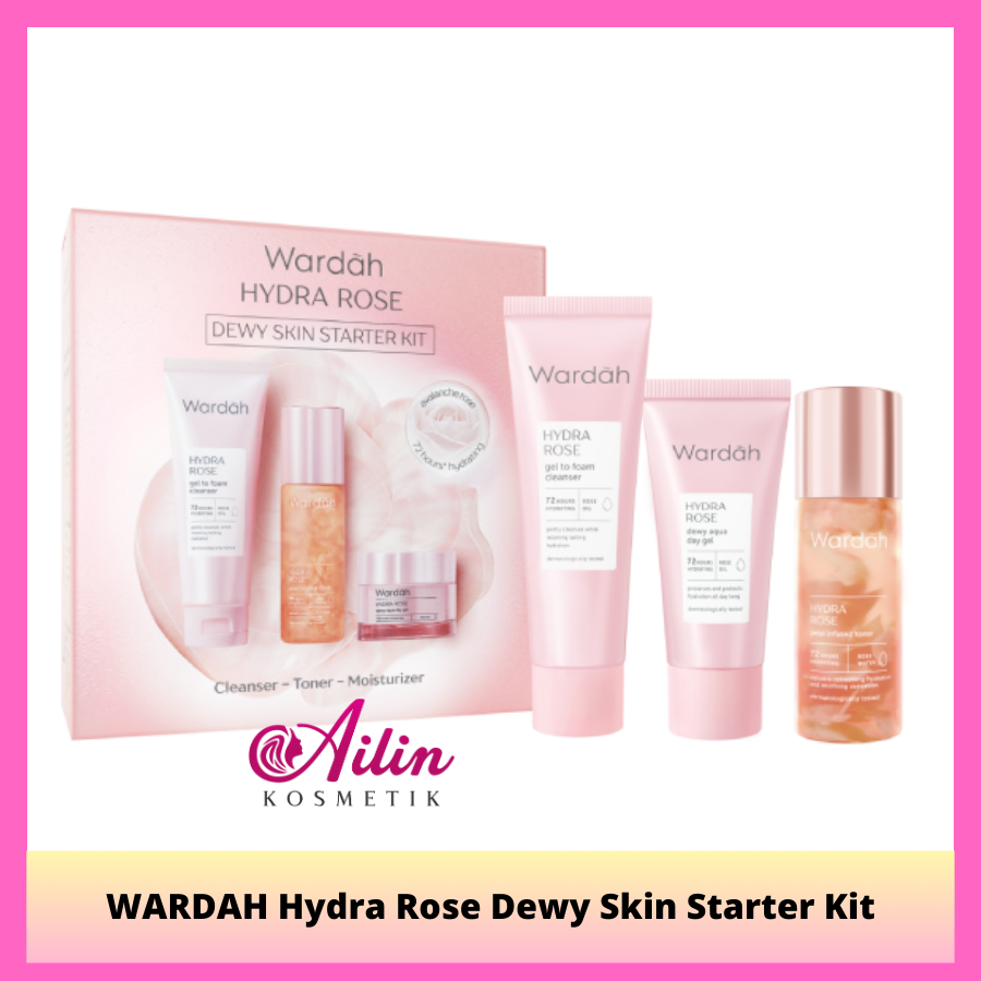 Jual AiLiN WARDAH Hydra Rose Dewy Skin Starter Kit | Paket Wardah ...