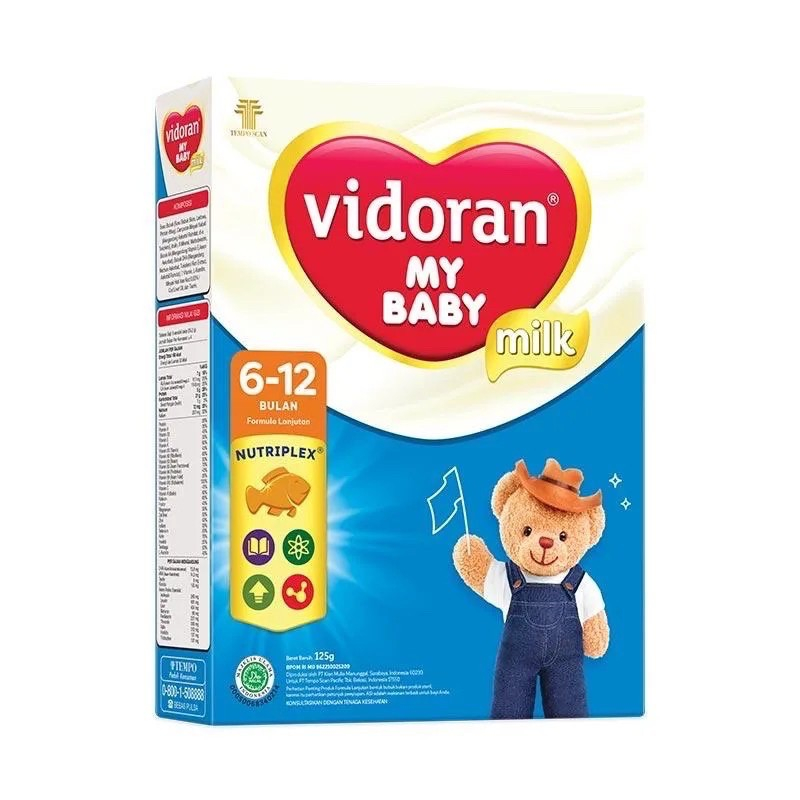 Jual Vidoran My Baby Imun Up Susu Formula 6 - 12 bulan 125gr/350gr ...