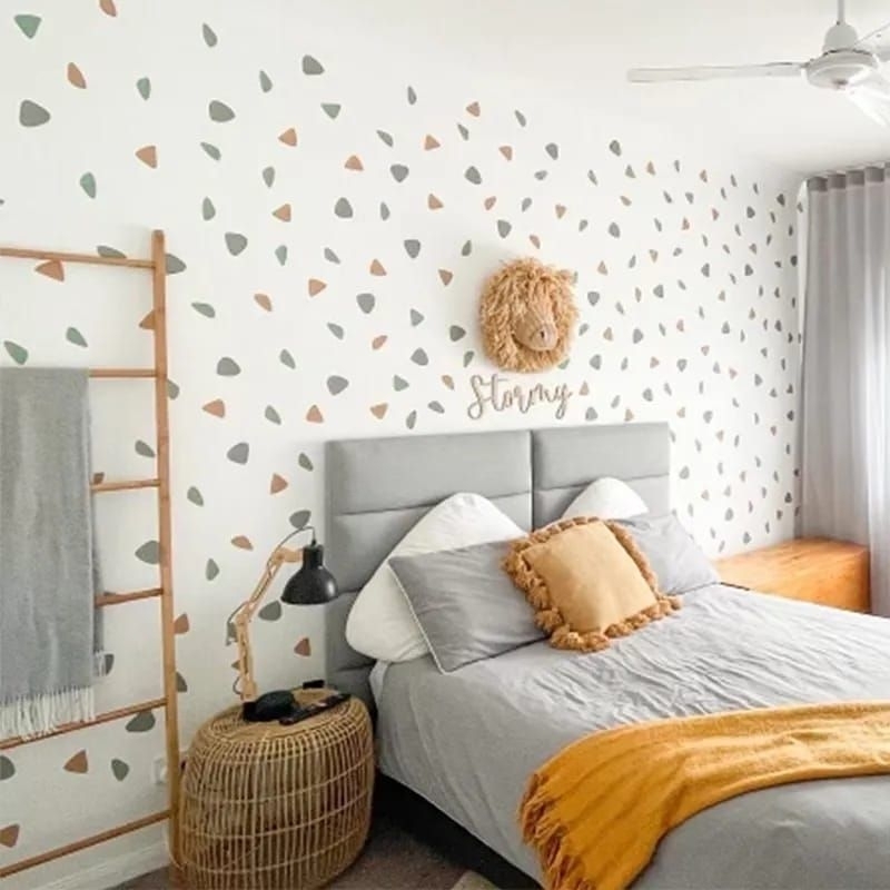 Jual Stiker Dinding Kamar Tidur Segitiga Scandinavian Tempelan Dinding ...