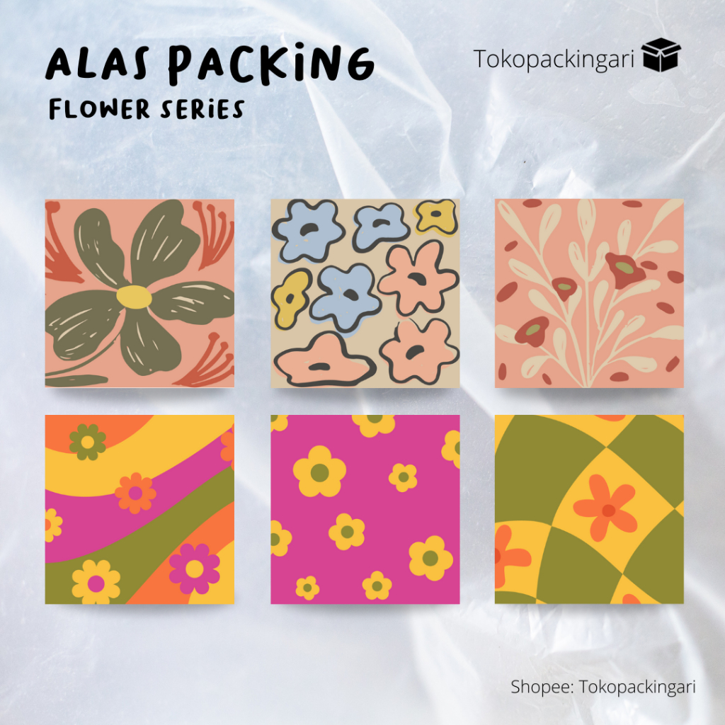 Jual Alas Packing | Flower Series | Paper Aksesoris | FREE PLASTIK ...