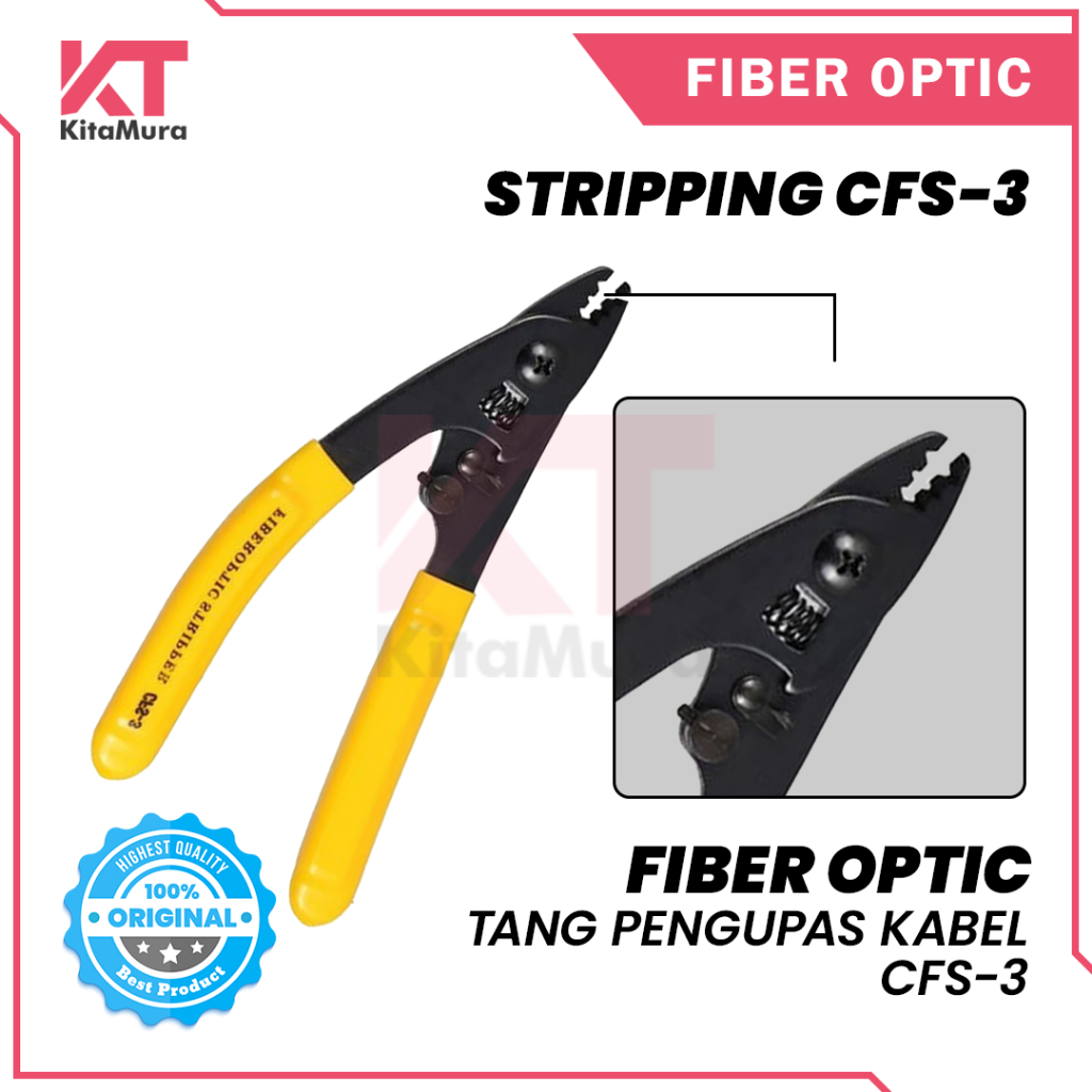 Jual Fiber Optic Stripping CFS-3 | Tang Pengupas Kabel Fiber Optic | Shopee Indonesia
