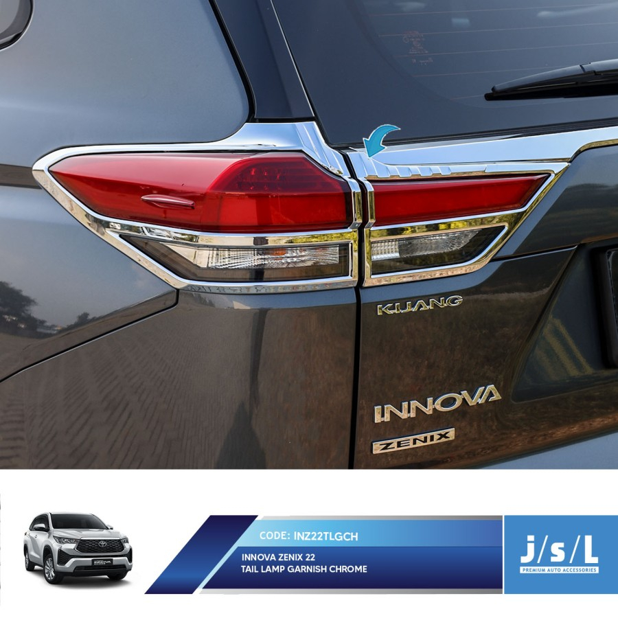 Jual Tail Lamp Chrome Innova Zenix JSL Garnis Lampu Belakang | Shopee ...