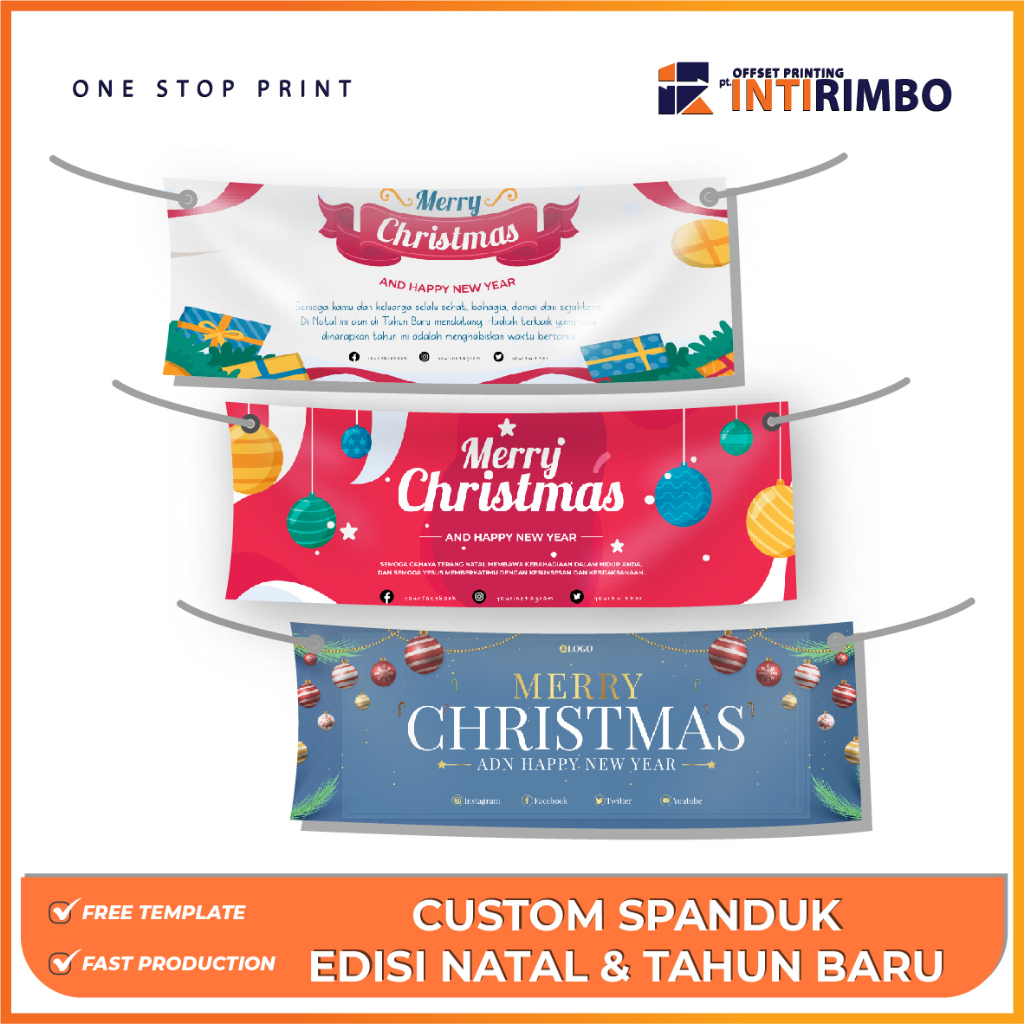 Jual CETAK CUSTOM SPANDUK CHRISTMAS SPESIAL BANNER BALIHO EDISI ...