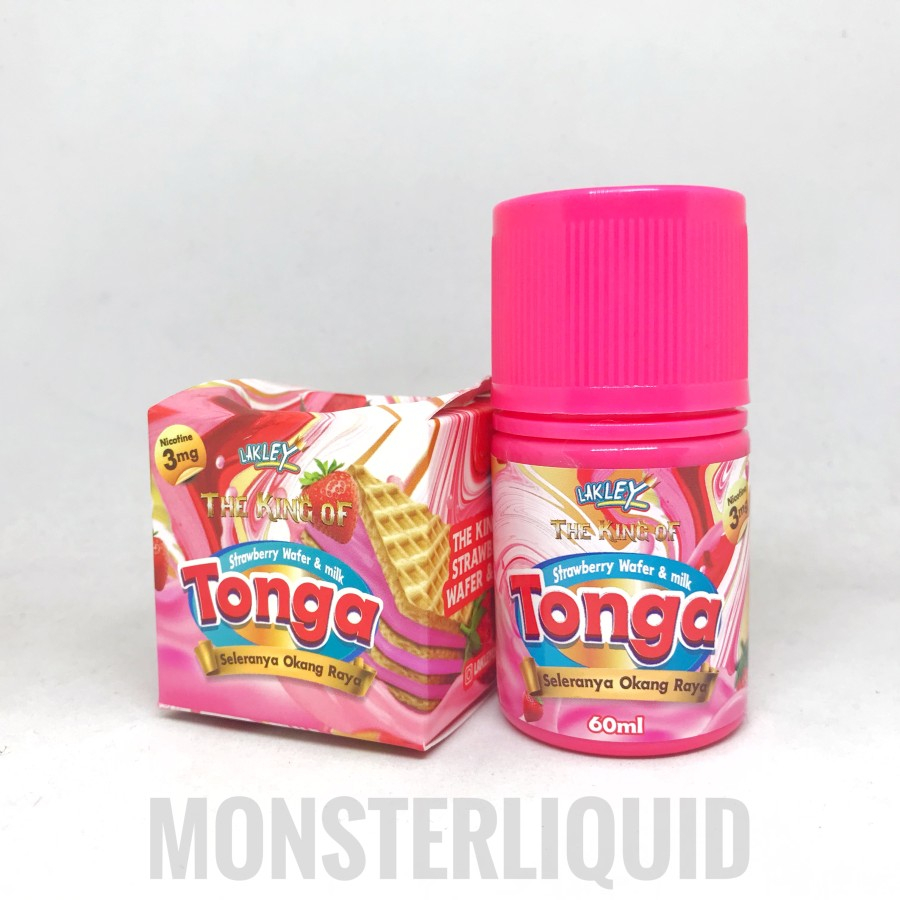 Jual TONGA V2 STRAWBERRY WAFER & MILK BY LAKLEY CORP 3MG 60ML | Shopee ...