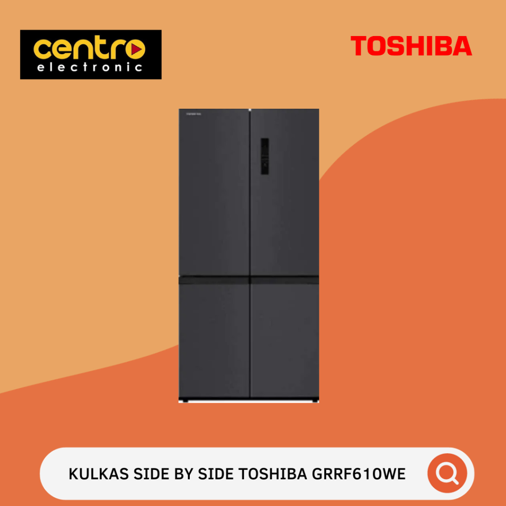 Jual TOSHIBA LEMARI ES SIDE BY SIDE GRRF610WE | Shopee Indonesia