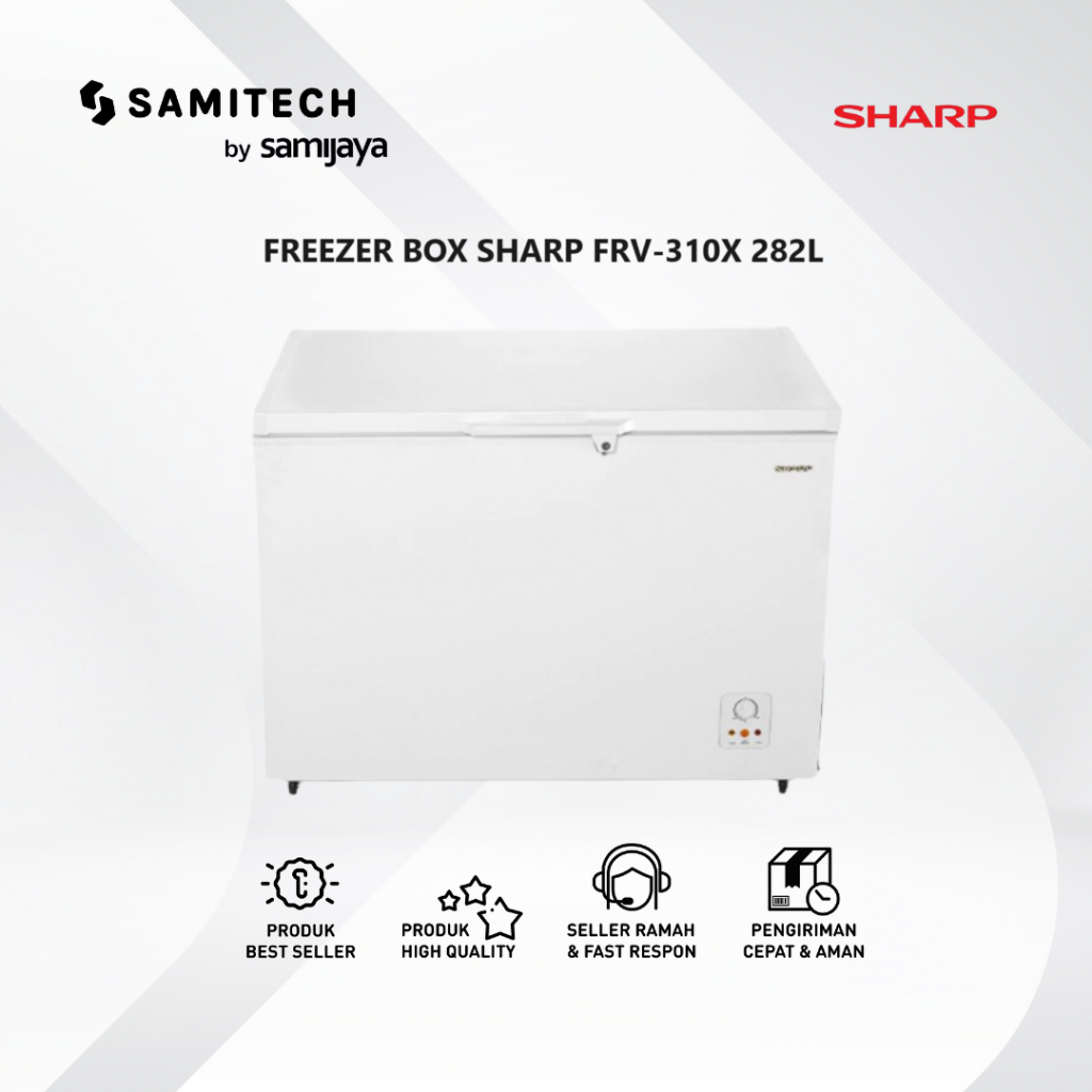 Jual FREEZER BOX SHARP FRV-310X / FRV 310X / 310 LITER BERGARANSI ...