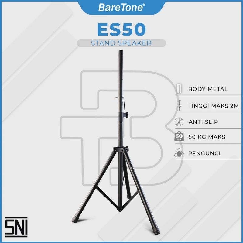 Jual Stand Speaker Baretone ES50 Tripod Original | Shopee Indonesia