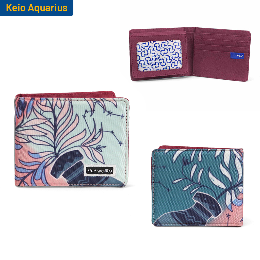Jual Wallts Dompet Lipat Kanvas Pria Anti Air - Keio Motif | Shopee Indonesia
