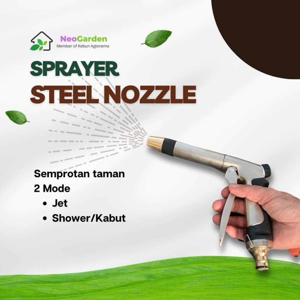 Jual Kepala Semprotan 2 in 1 Besi Aluminium - Sprayer Head Multifungsi ...