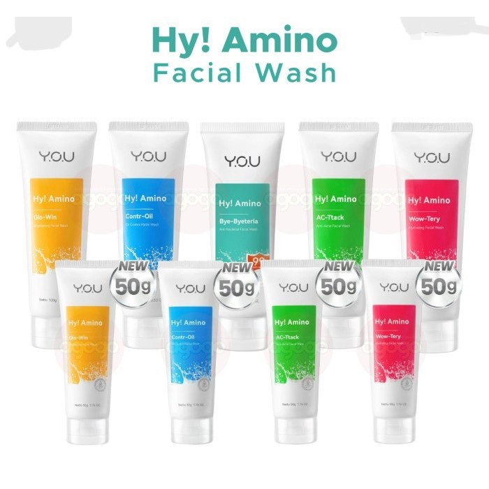 Jual YOU Hy! Amino Facial Wash 50gr | Shopee Indonesia