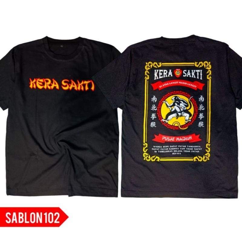 Jual Kaos distro iks.pi kera sakti terbaru 102. Black Monkey | Shopee Indonesia