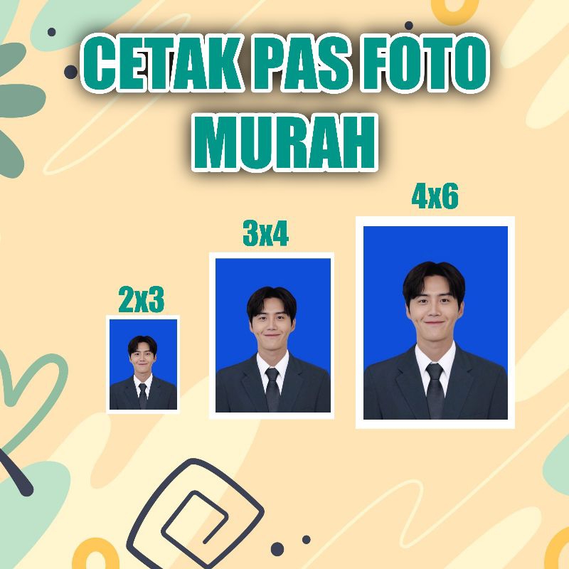 Jual cetak pas foto ukuran 2x3,3x4,4x6 | Shopee Indonesia