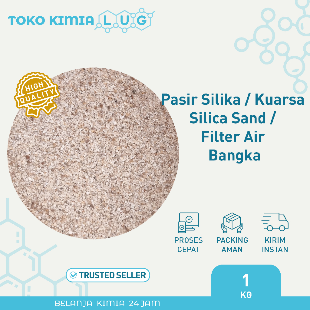 Jual Pasir Silika Kuarsa Bangka / Silica Sand Mesh Filter Air - 1 KG ...