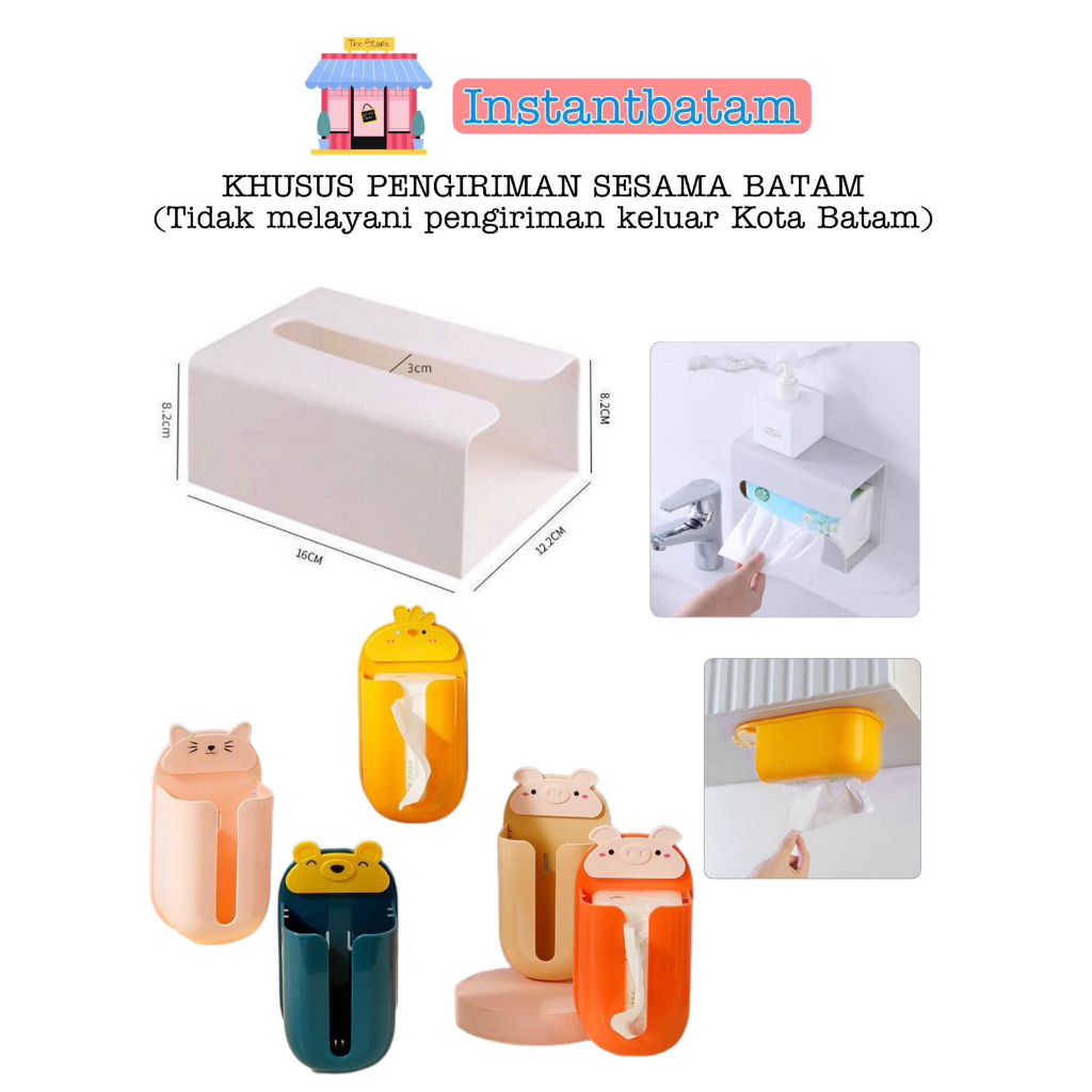 Jual 557 Tempat Tissue Tempel Dinding Kotak Tissue Kotak Tisu Tempel ...