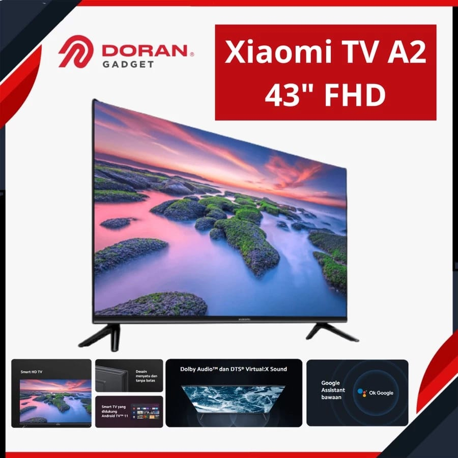 Jual Xiaomi tv A2 43'' Inch FHD Smart Android TV 11.0 LED HD Digital ...