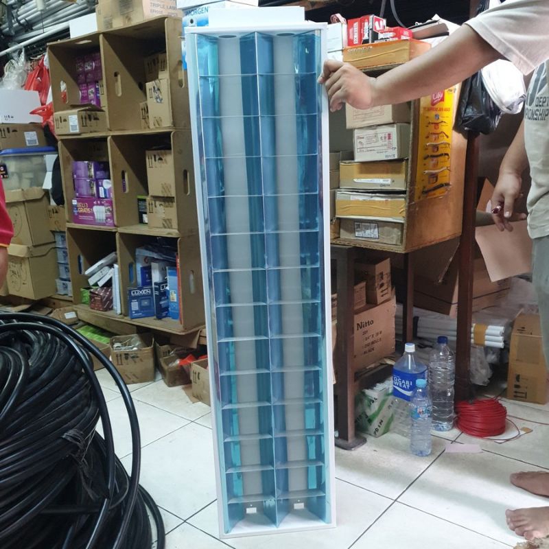 Jual kap lampu rm konde rmk 2x36 RM akustik 2 x 36 set komplit led ...