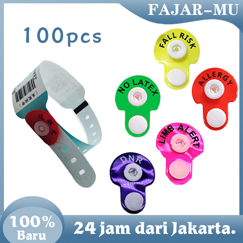 Jual Klip Resiko Pasien 100pcs Klip Resiko Penanda Pasien DNR Klip ...
